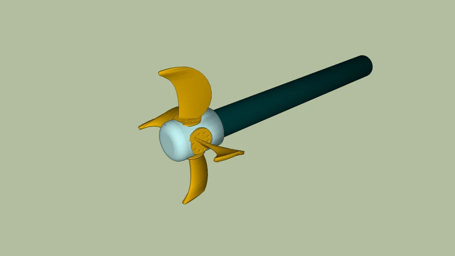 Ship propeller sample 4 blade | 3D Warehouse