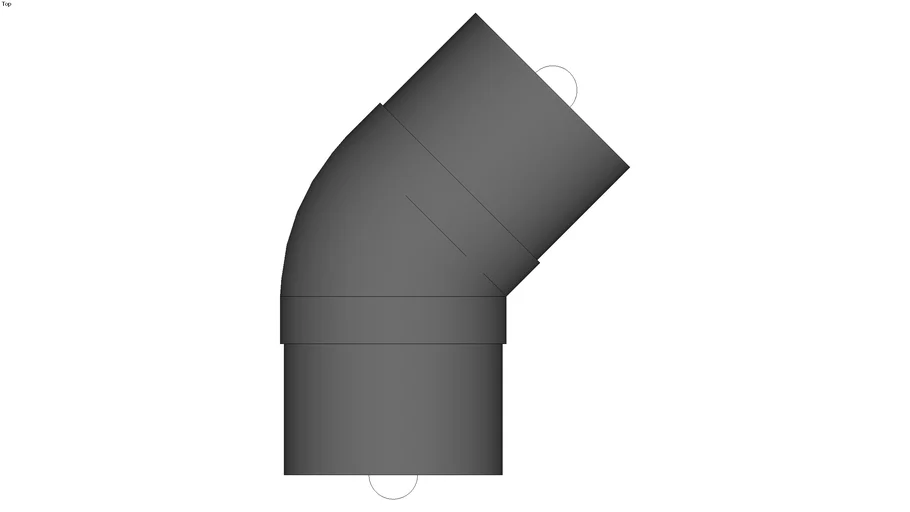 ELBOW 45_SDR11_PE100_225 | 3D Warehouse