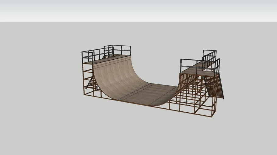 Vert Ramp With Stairs | 3D Warehouse
