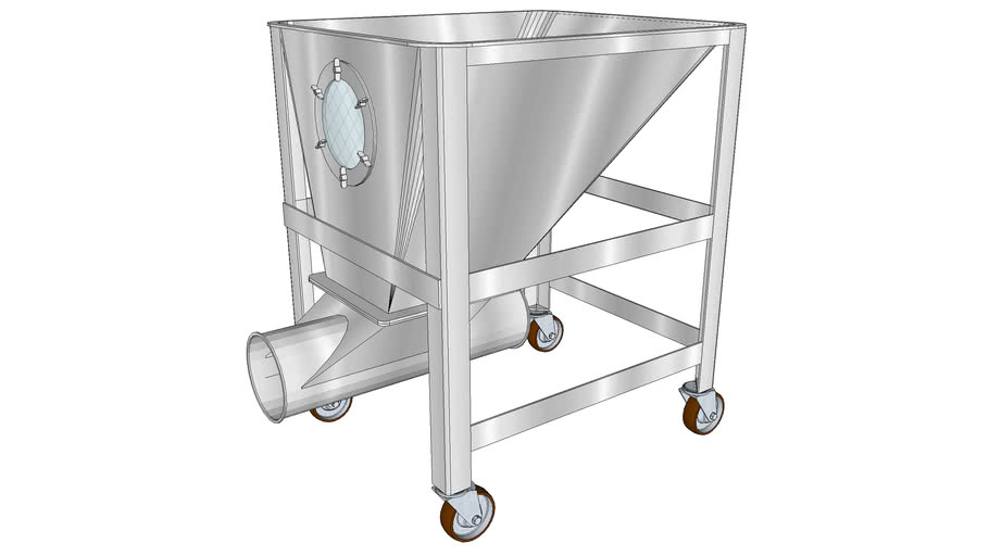 Stainless steel suction hopper | 3D Warehouse