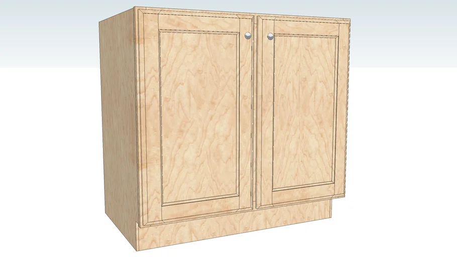 Base Full Height Double Door | 3D Warehouse