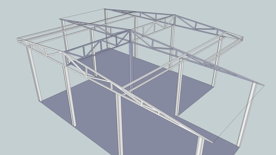 techado con cabrillas | 3D Warehouse