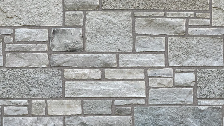 'Fond du Lac Rockwood' (Dark Brown Joint) Seamless Natural Stone Veneer ...