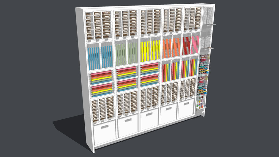 SCRAPBOOKING STORAGE CABINET | 3D Warehouse