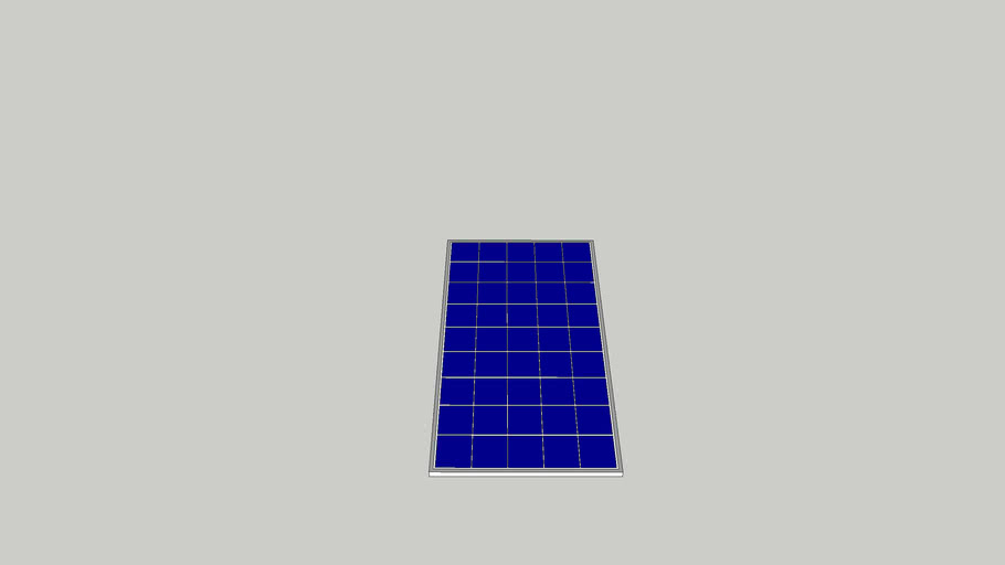 Qcell Solar Poly 1000x2000mm | 3D Warehouse