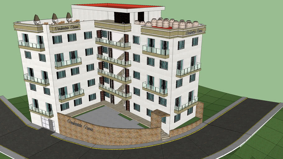 Fachada Departamentos | 3D Warehouse