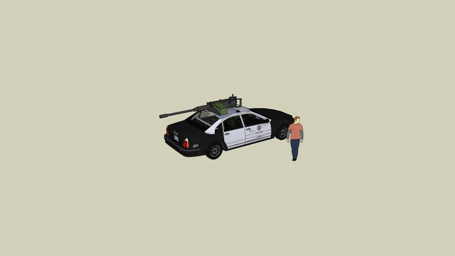 police car with guns | 3D Warehouse