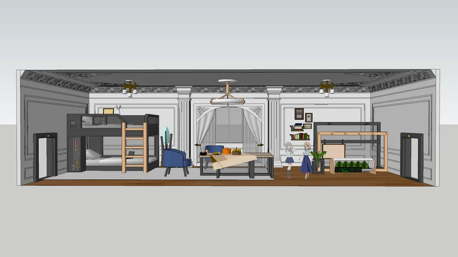 Victorian Royal Guard Academy Dormitory | 3D Warehouse