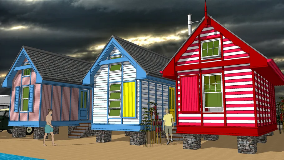 MORE BEACH HUTS | 3D Warehouse