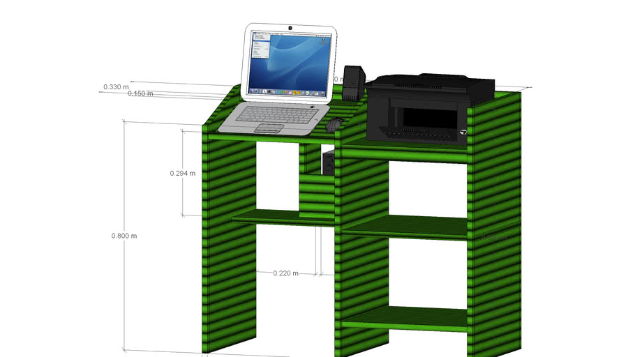 bamboo laptop desk | 3D Warehouse