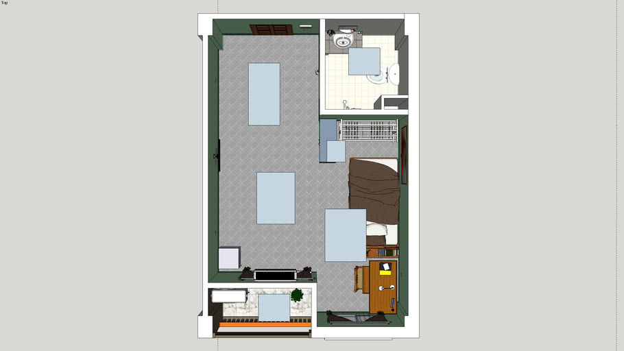 Hostel Interior Design | 3D Warehouse