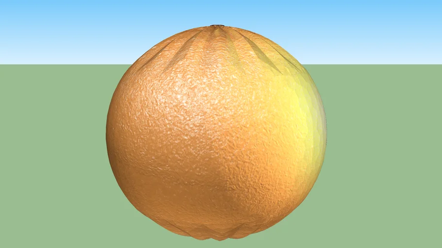 Low Poly Orange | 3D Warehouse