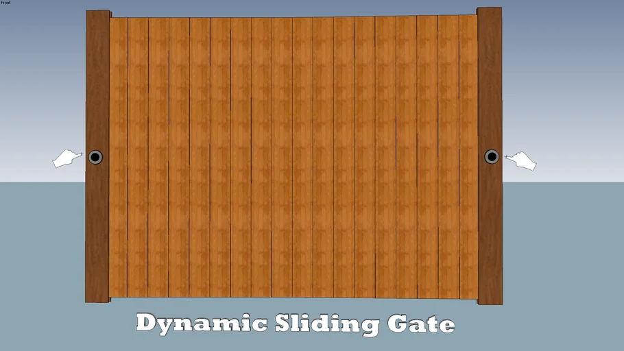 dynamic sliding gate | 3D Warehouse