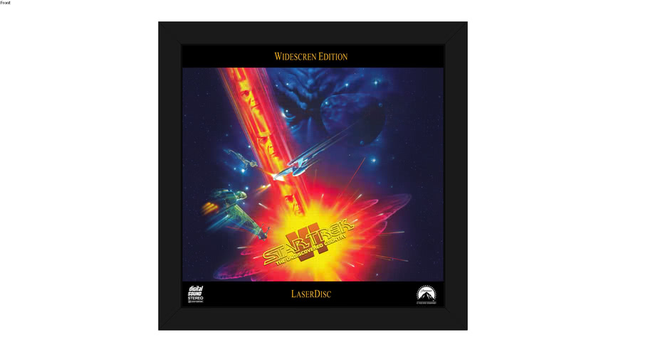 Framed Star Trek VI Laserdisc Cover | 3D Warehouse