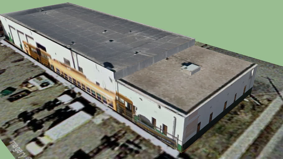 Some little School Bus Garage | 3D Warehouse