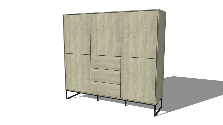 Ettic, middelhoge kast EM3D | 3D Warehouse