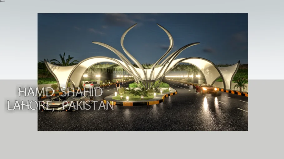 Entry Gate 3d Warehouse Gate 3d Model Buy Download 3dbrute