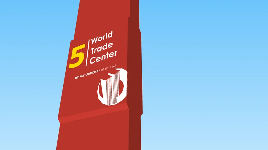 WTC 5 North East Plaza Building New Sign on Vesey & Church Street | 3D ...