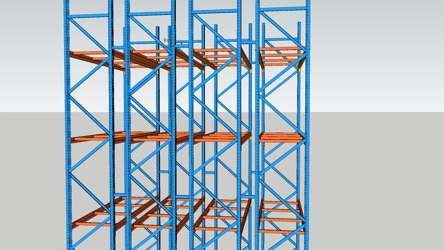 Double deep rack | 3D Warehouse