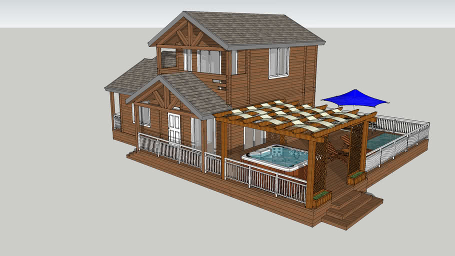 TIMBER BLOCK HOUSE | 3D Warehouse