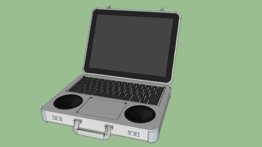 Briefcase computer laptop | 3D Warehouse