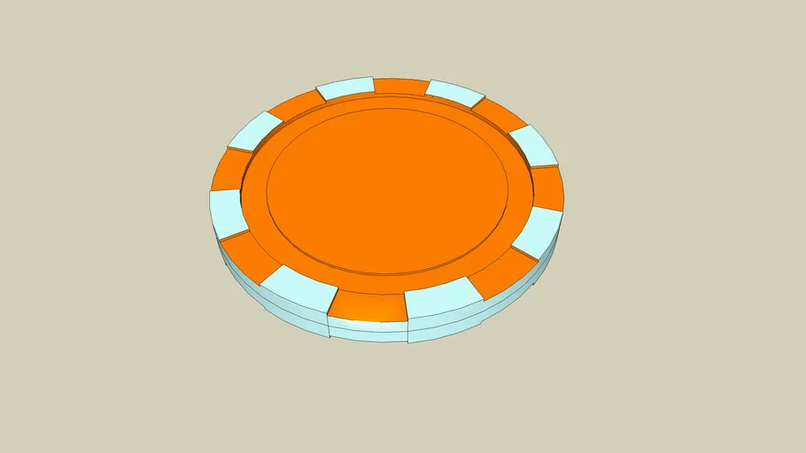 Poker chip pattern for 3D Printing | 3D Warehouse