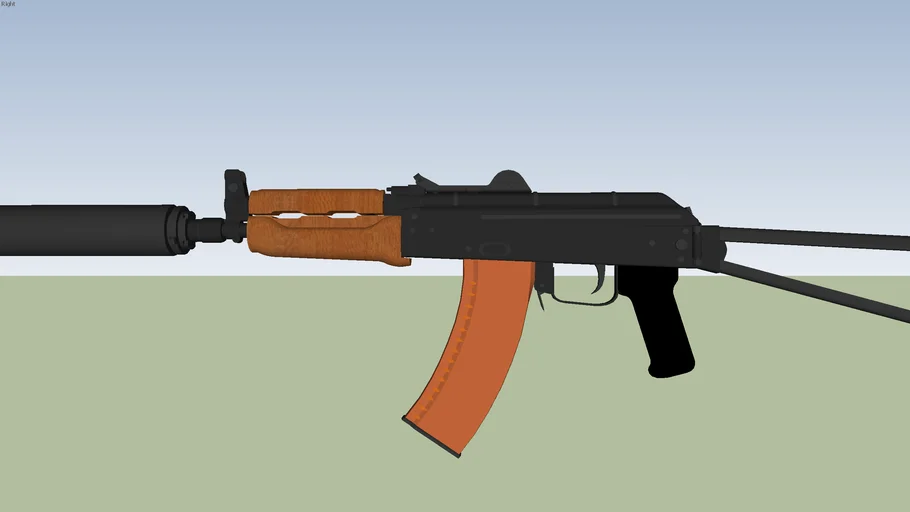AKSU 74 Short version of AK47 7.62 was changed to 5.45 | 3D Warehouse