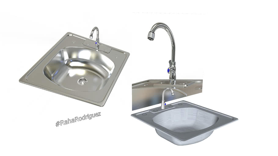 Kitchen Stainless Steel Sink | 3D Warehouse