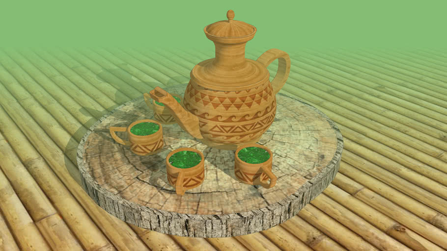 Native Tea set | 3D Warehouse