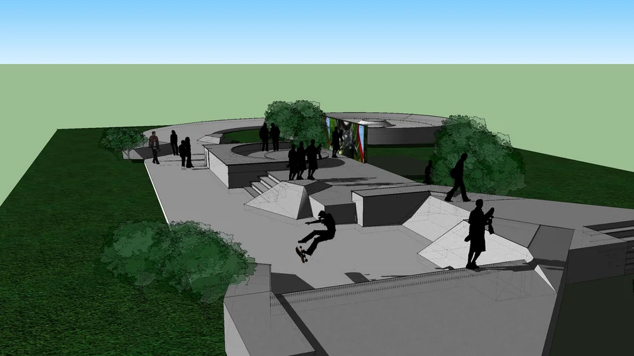 Te Rauparaha skate park extension | 3D Warehouse
