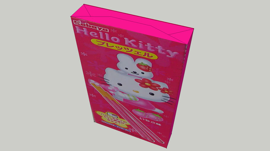 Hello Kitty Strawberry Pocky | 3D Warehouse