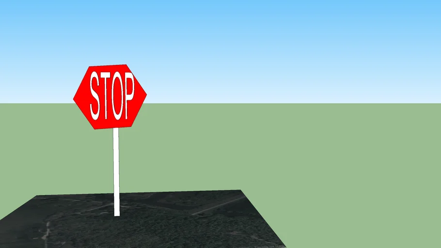 STOP!!! SIGN | 3D Warehouse