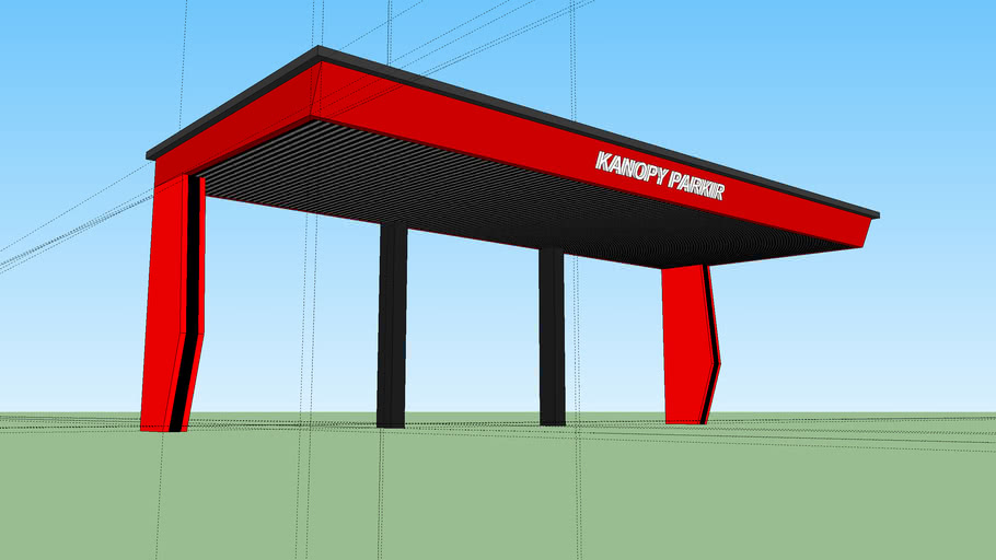 Kanopy Parkir | 3D Warehouse