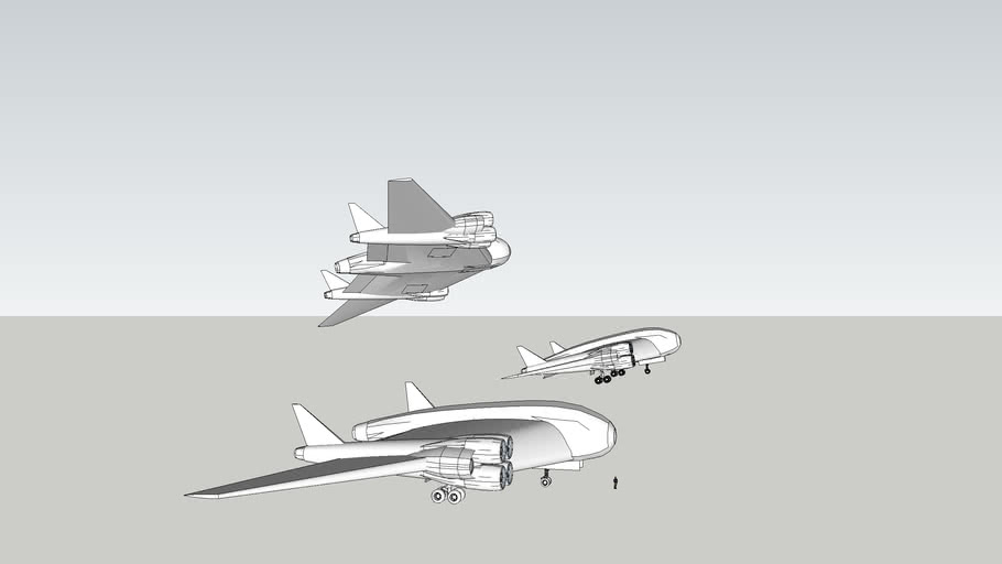 Fallout 4 Blended Wing Commercial Airliner | 3D Warehouse