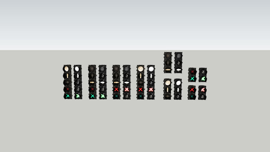 San Fransisco 8 inch tramway signals | 3D Warehouse