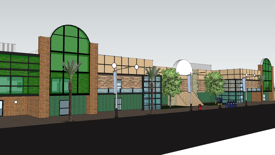 shops building | 3D Warehouse