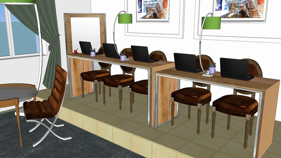 Training class, office. | 3D Warehouse
