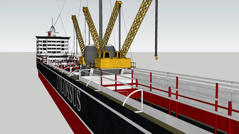 S.S COLOSSUS (MASSIVE SELF-LOADING CARGO SHIP) | 3D Warehouse