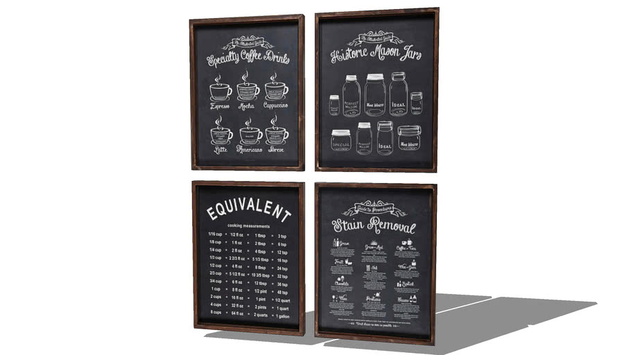 Restaurant boards | 3D Warehouse