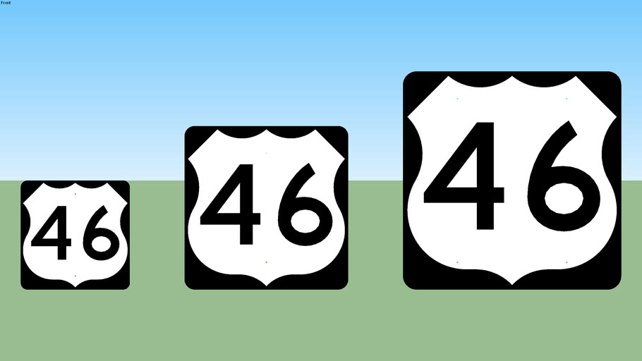 U.S. 46 Sign | 3D Warehouse