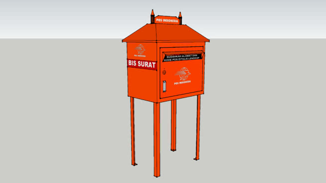 Kotak Pos Surat | 3D Warehouse
