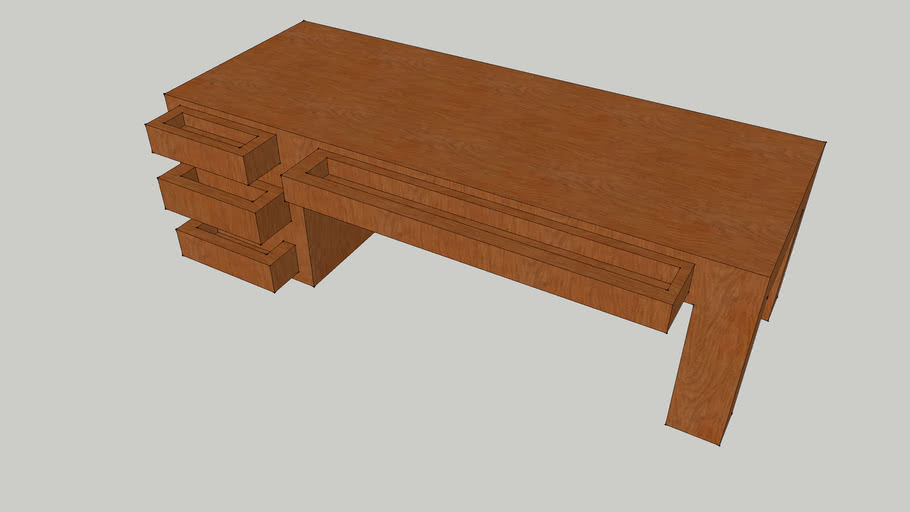 Open Desk Drawers | 3D Warehouse