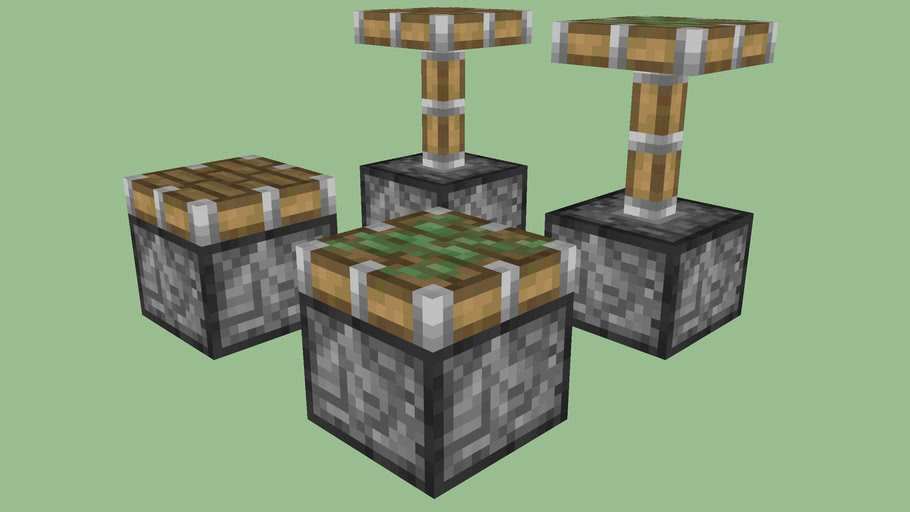 Minecraft Pistons (Sticky- and non-) by Zapperier | 3D Warehouse