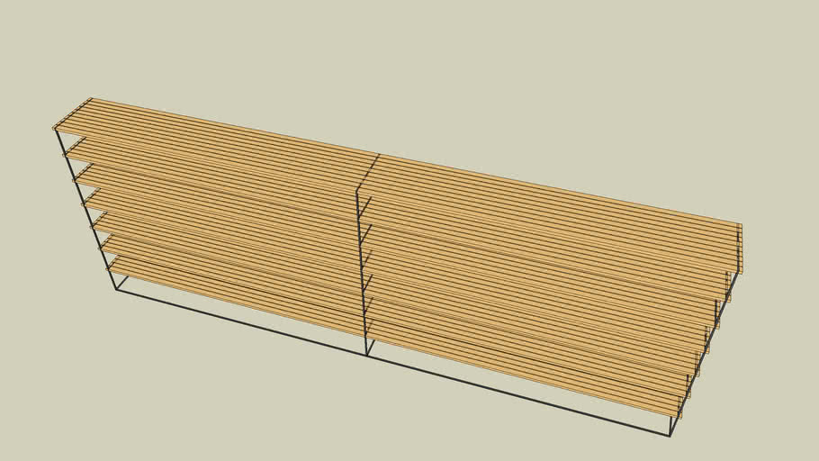 Slatted Rack | 3D Warehouse