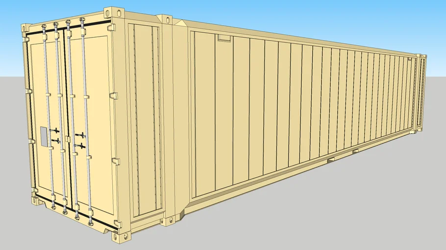 Reefer ver.B - 45ft High Cube Container | 3D Warehouse