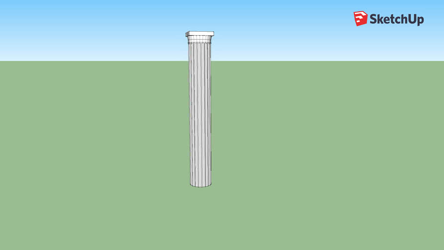 Vitruvian Fluted Column | 3D Warehouse