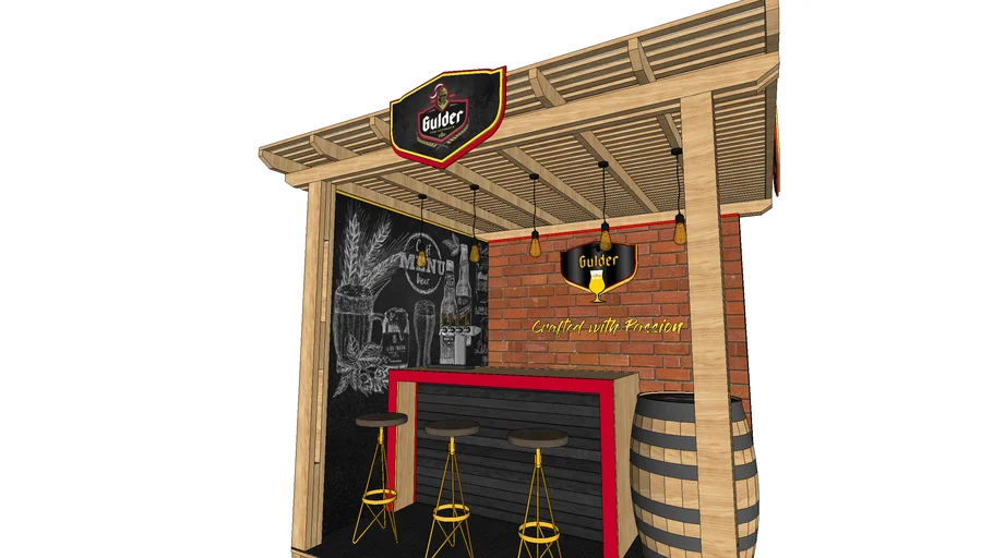 GULDER BEER MOBILE BAR | 3D Warehouse
