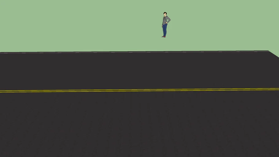 Road straight (normal scale) | 3D Warehouse