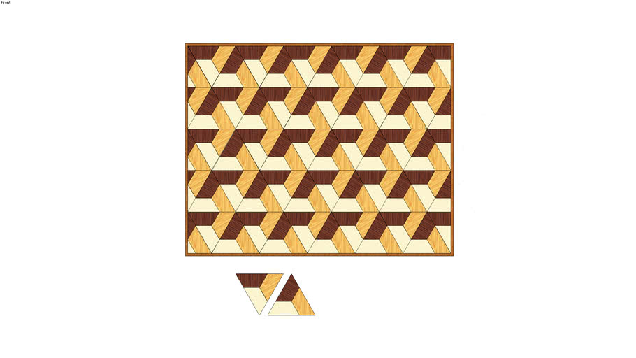 TABLE FLOOR 3D VENEER INLAY | 3D Warehouse