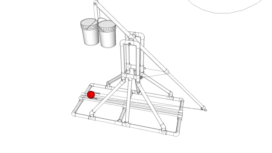 Trebuchet from PVC plumbing | 3D Warehouse